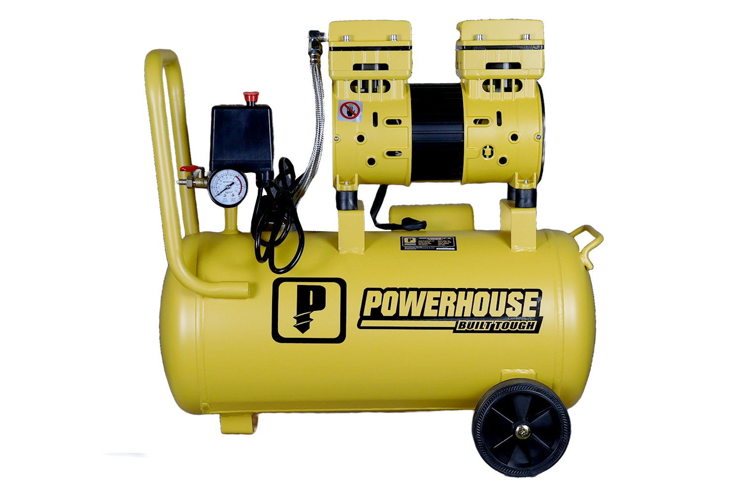 Oil and Noise Less Air Compressor 30L 1HP – Powerhouse Tools