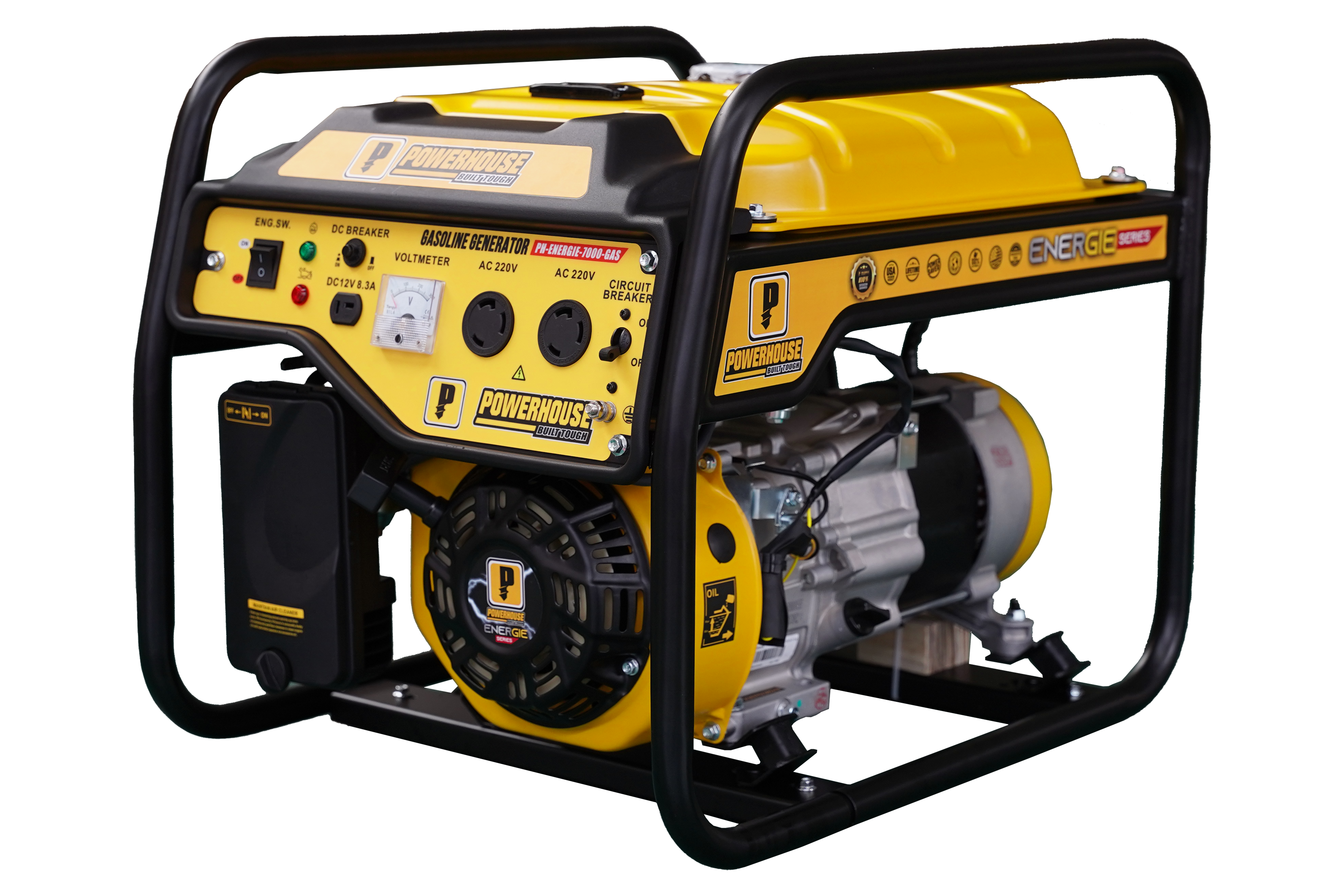Energie Series Gasoline Generator Recoil Start 4.5KW – Powerhouse Tools