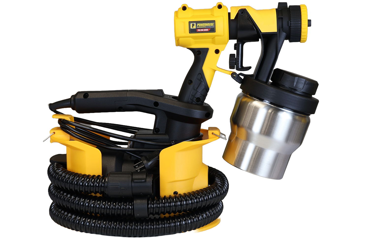 Electric High Pressure - Low Pressure Spray Gun w/Stainless Cup ...