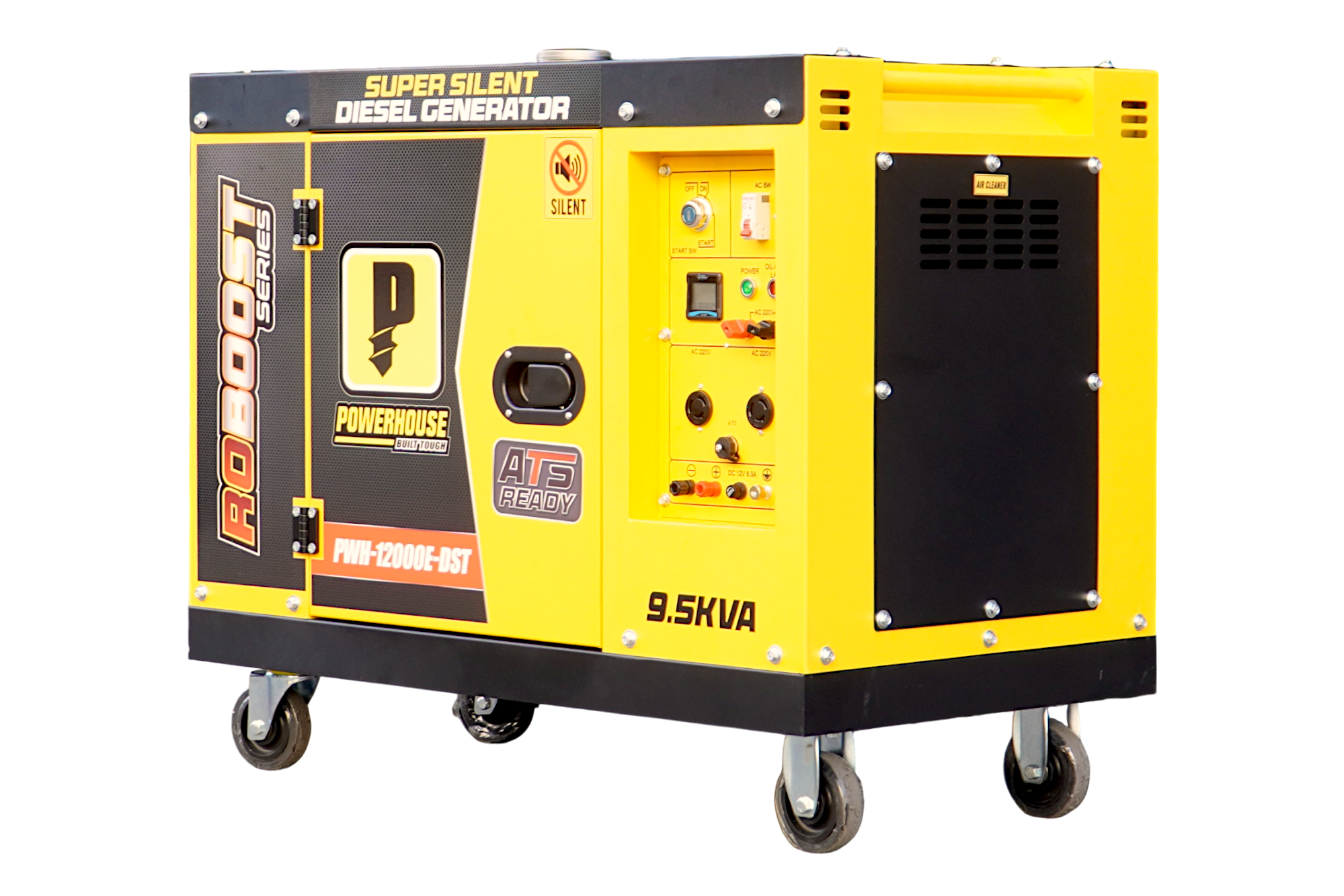 Diesel Generator w/Battery for Electric Start (PWH-12000E-DST ...