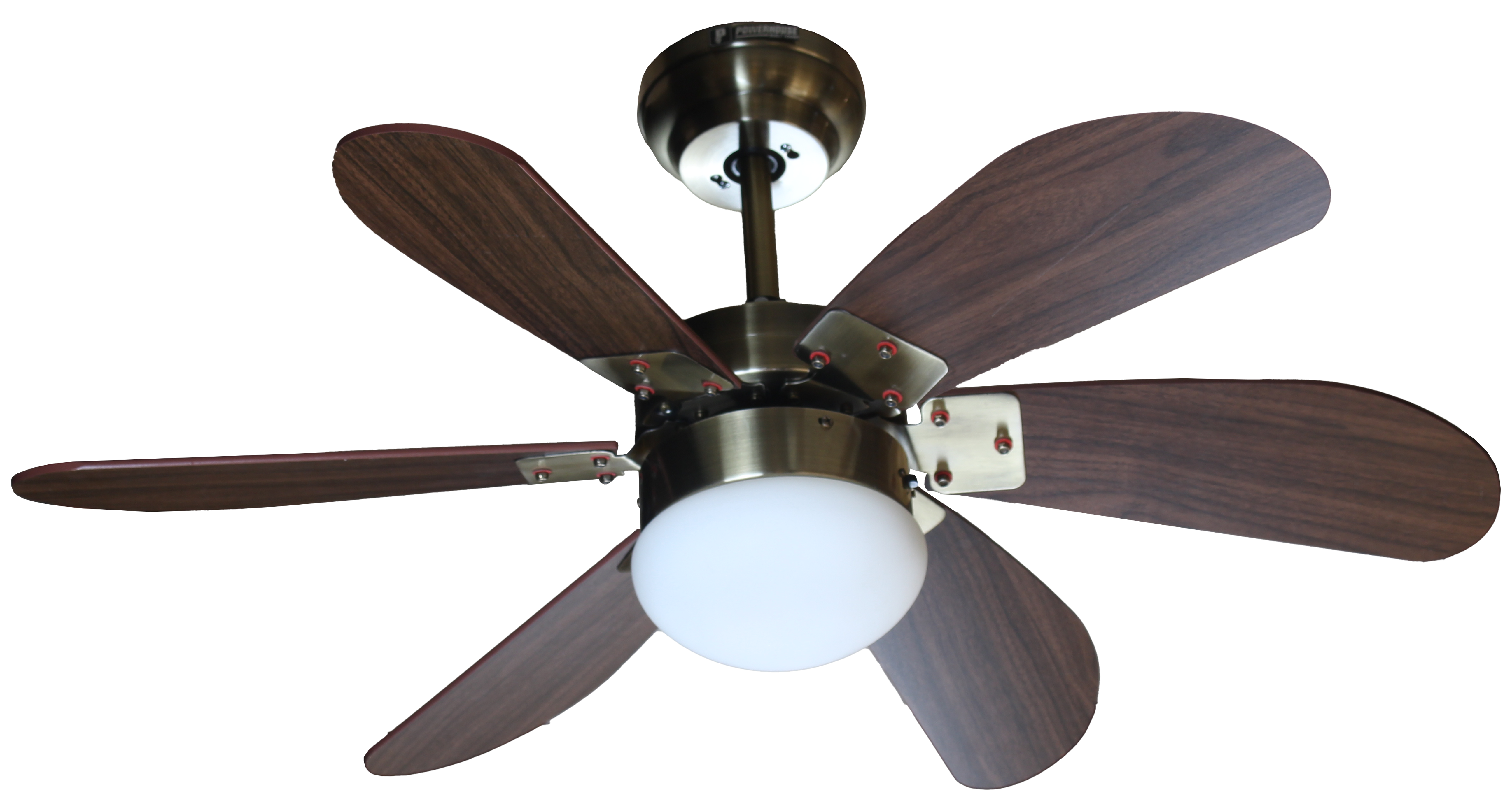 Turbo Ceiling Fan AC Motor 36in w/LED Light And Remote Control - Matte ...