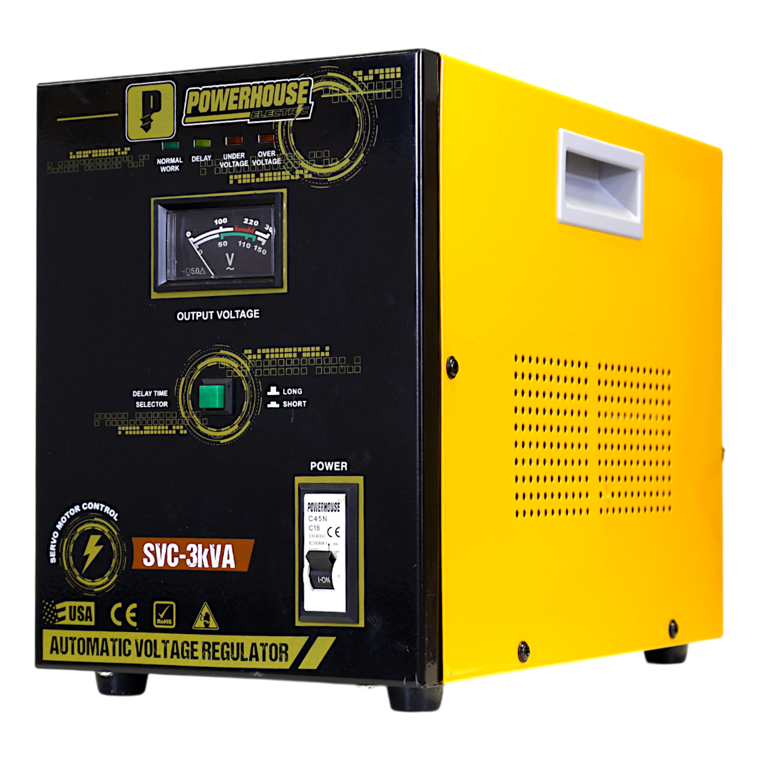 Automatic Voltage Regulator 3KVA (Servo Motor Control) – Powerhouse Tools