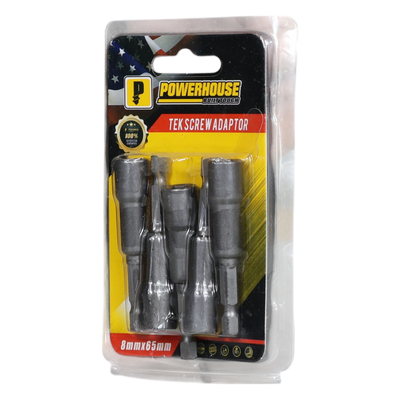 Tek Screw Adaptor with Magnet (8 MM X 65MM) – Powerhouse Tools