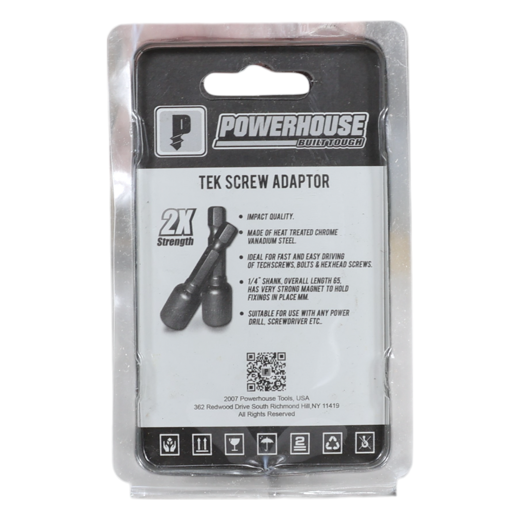 Tek Screw Adaptor with Magnet (8 MM X 65MM) – Powerhouse Tools