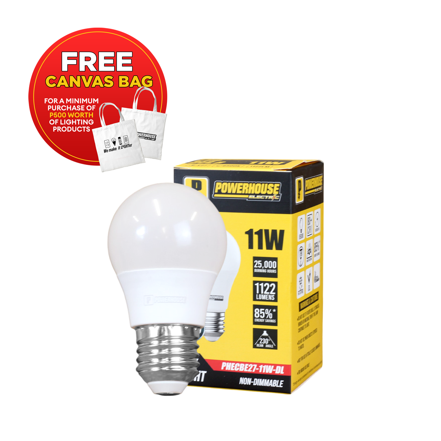 LED Classic Bulb Daylight 11W – Powerhouse Tools