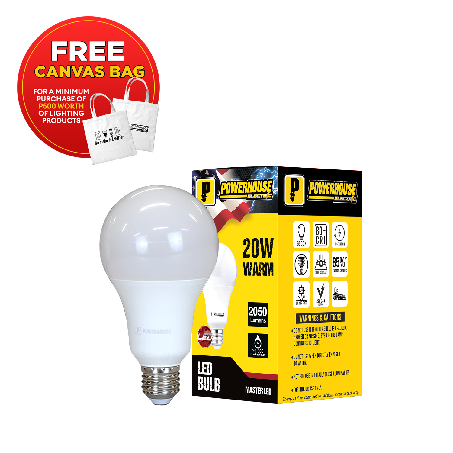 LED Classic Bulb Warm White 20W – Powerhouse Tools