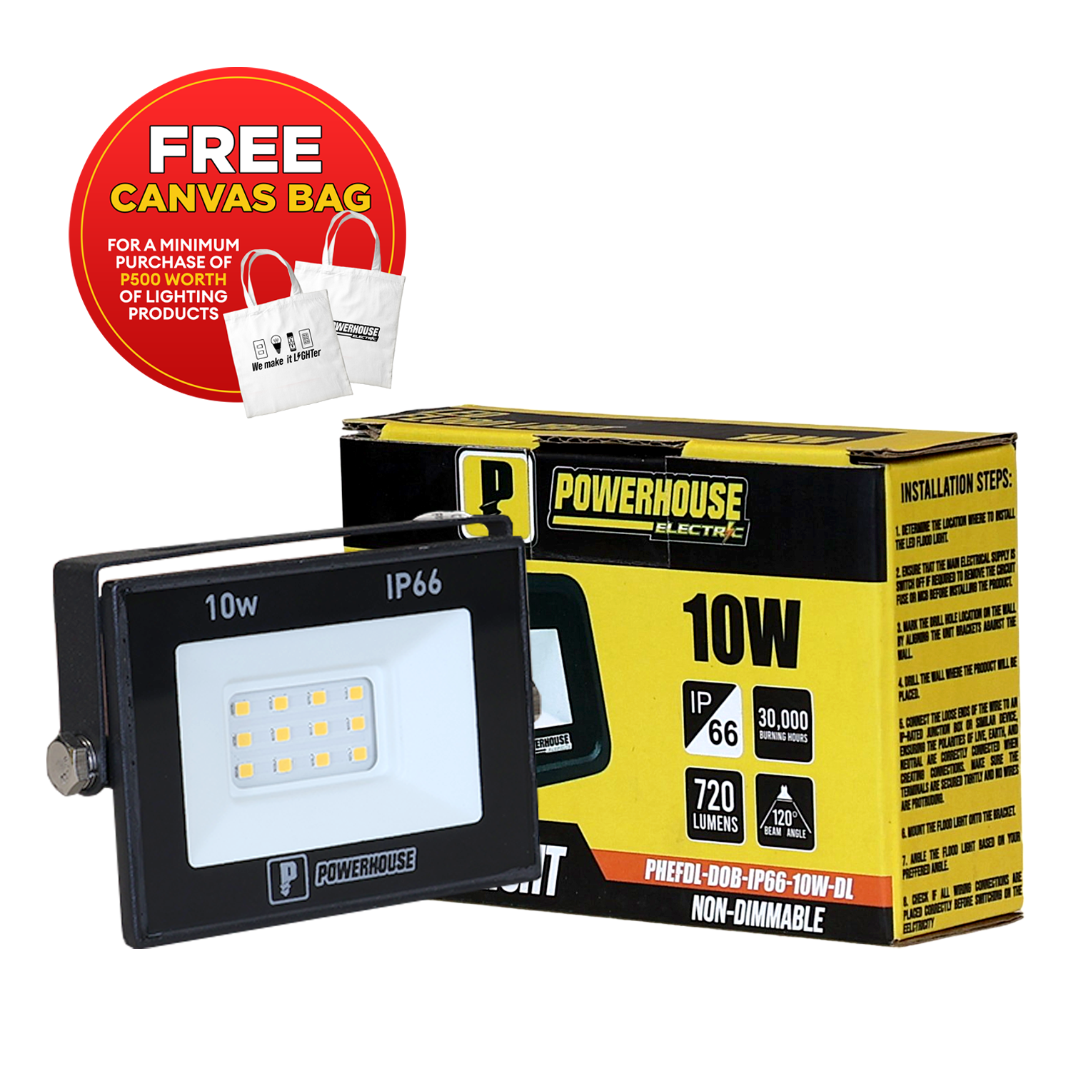 Outdoor LED Floodlights for Security | Powerhouse Tools