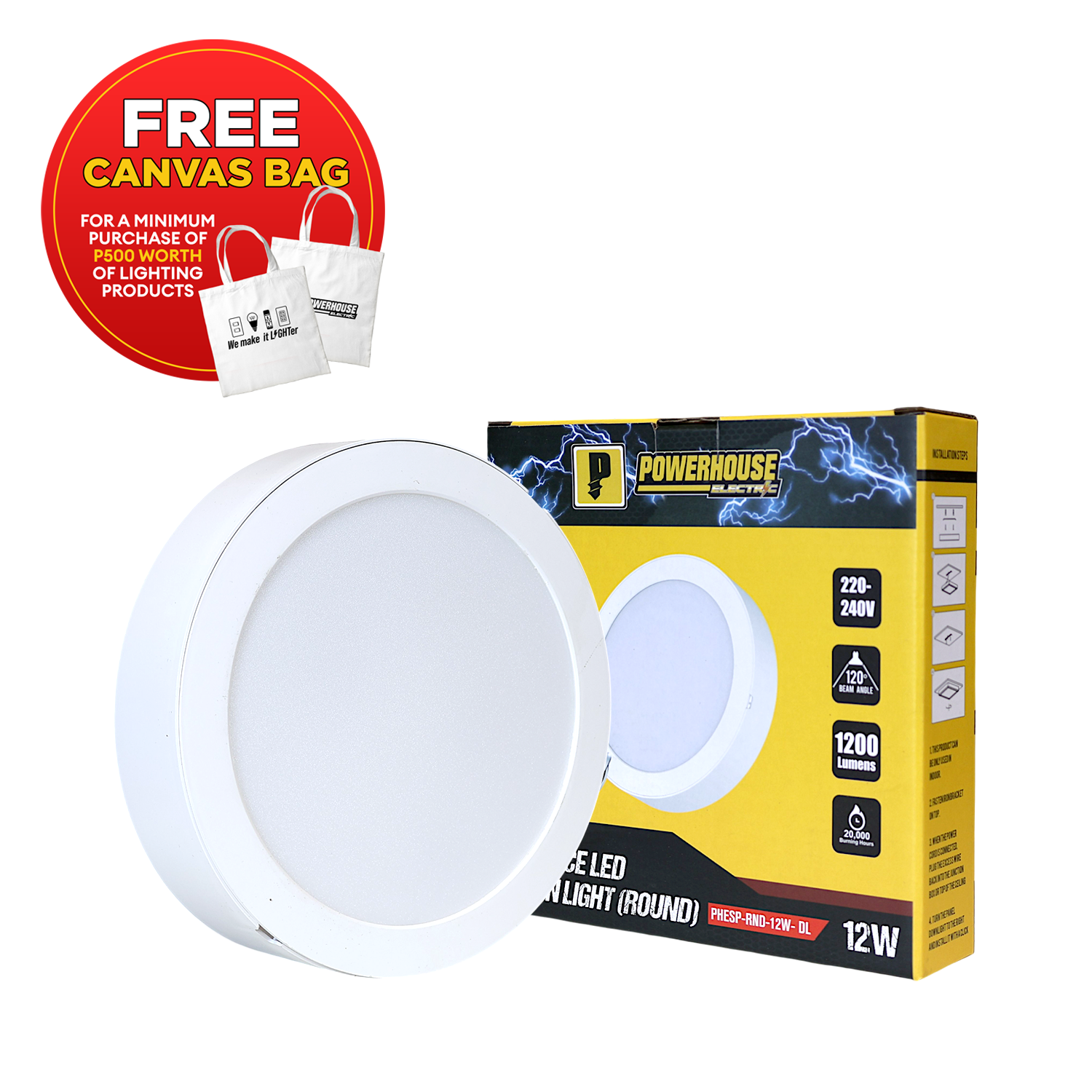 Surface-Mounted Downlights for Efficient Lighting – Powerhouse Tools