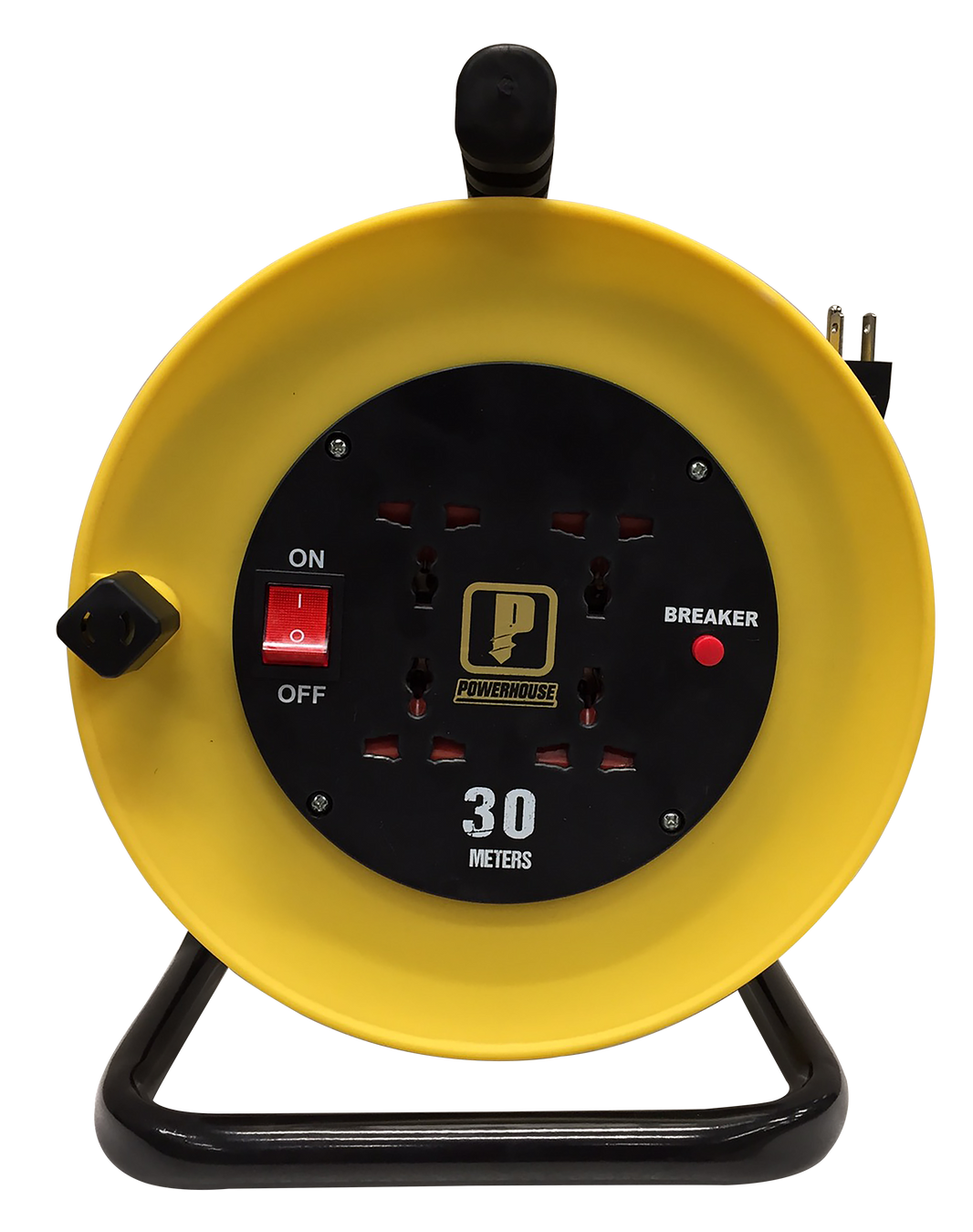 Extension Wheel 30M w/ 4 Gang Universal Outlet – Powerhouse Tools