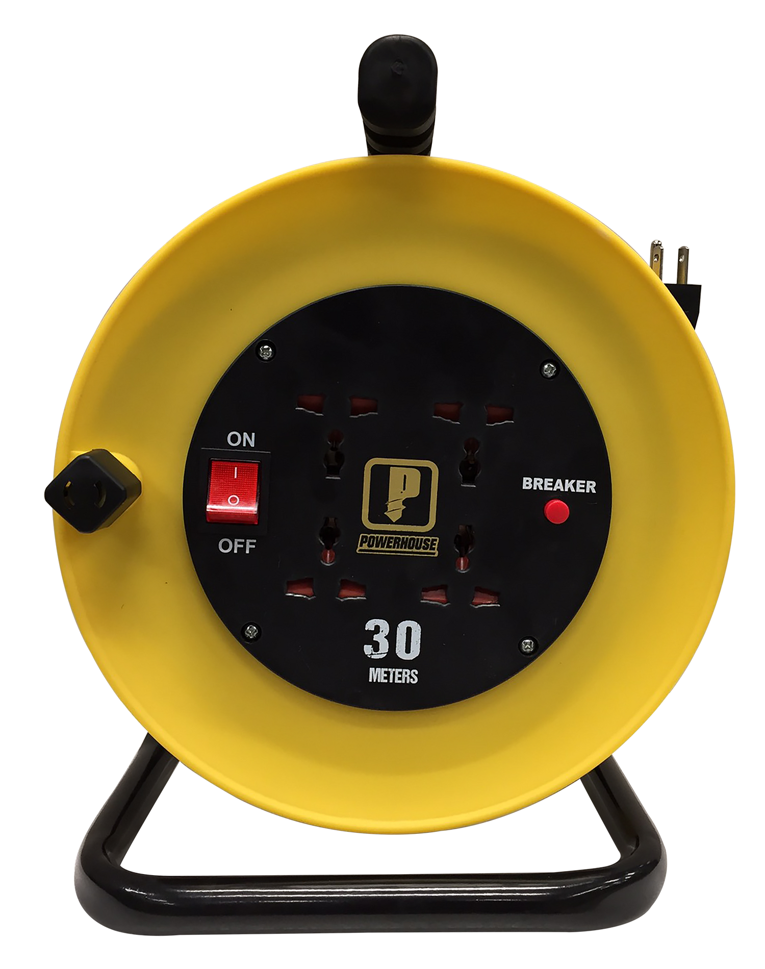 Extension Wheel 30M w/ 4 Gang Universal Outlet – Powerhouse Tools